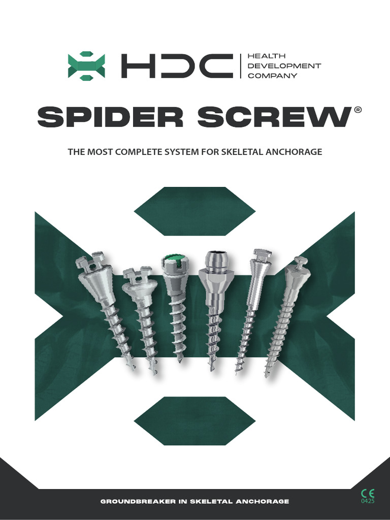 CATALOGO SPIDER 2022 INGLESE MOD Tipografia | PDF | Screw | Orthodontics