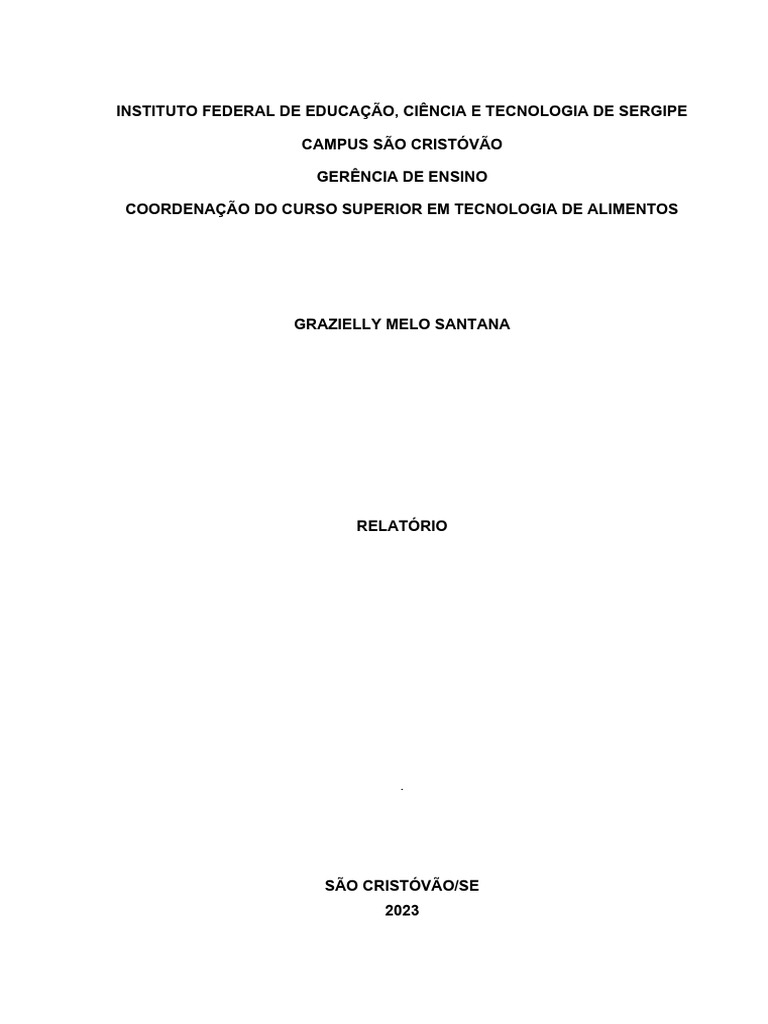 Relatorio Do TCC 2 | PDF | Leite | Gosto