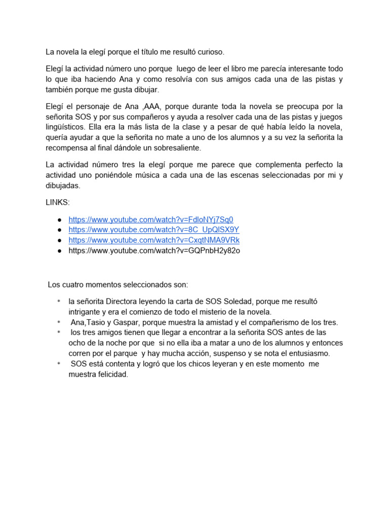 El Asesinato de La Profesora de Lengua Final | PDF