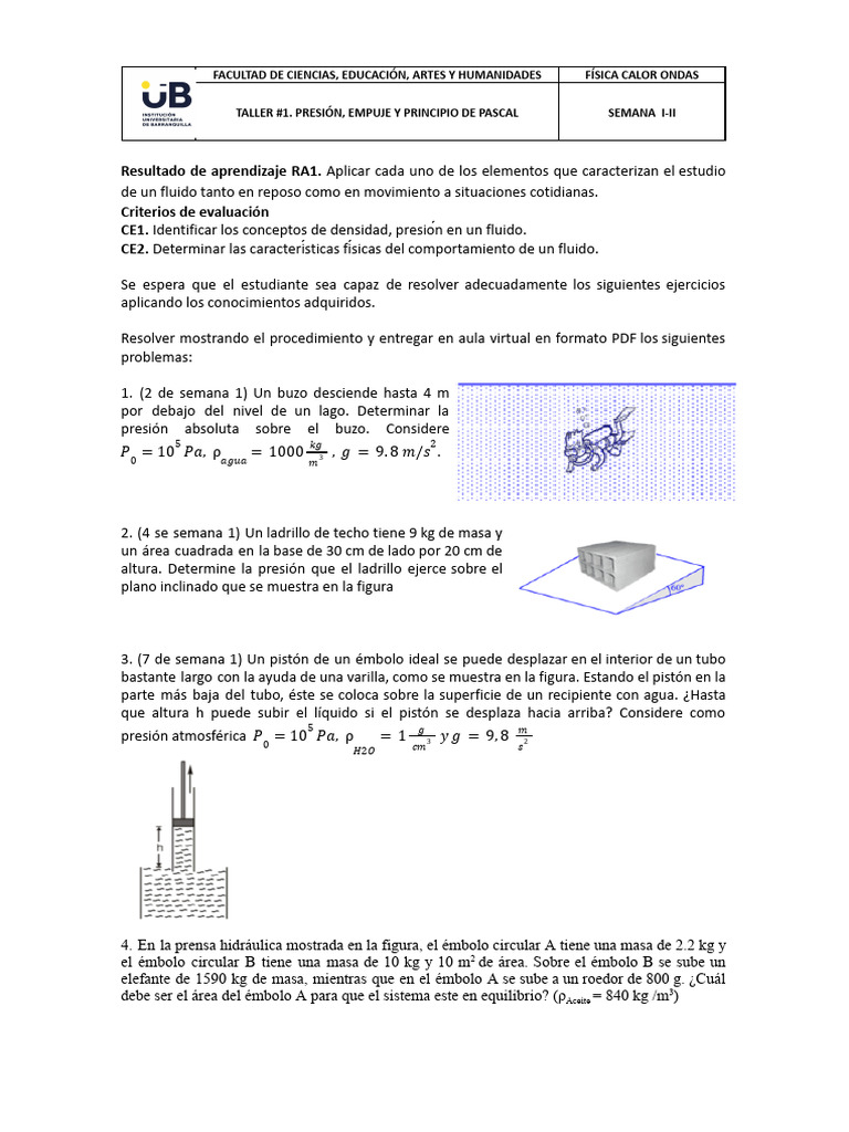 Taller 1-Fis02-RA1-CE1 | PDF