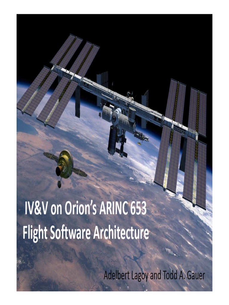 ARINC 653 Flight Software IV&V Insights | PDF | Interface (Computing) | Specification (Technical ...