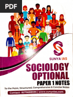 Sociology Optional Notebook - Praveen Kishore Sir | PDF