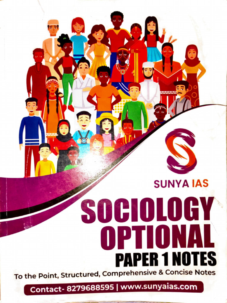 SUNYA IAS Sociology Paper 1 - Till Pg.137 | PDF