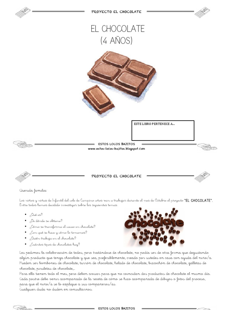Proyecto de Chocolate Infantil | PDF