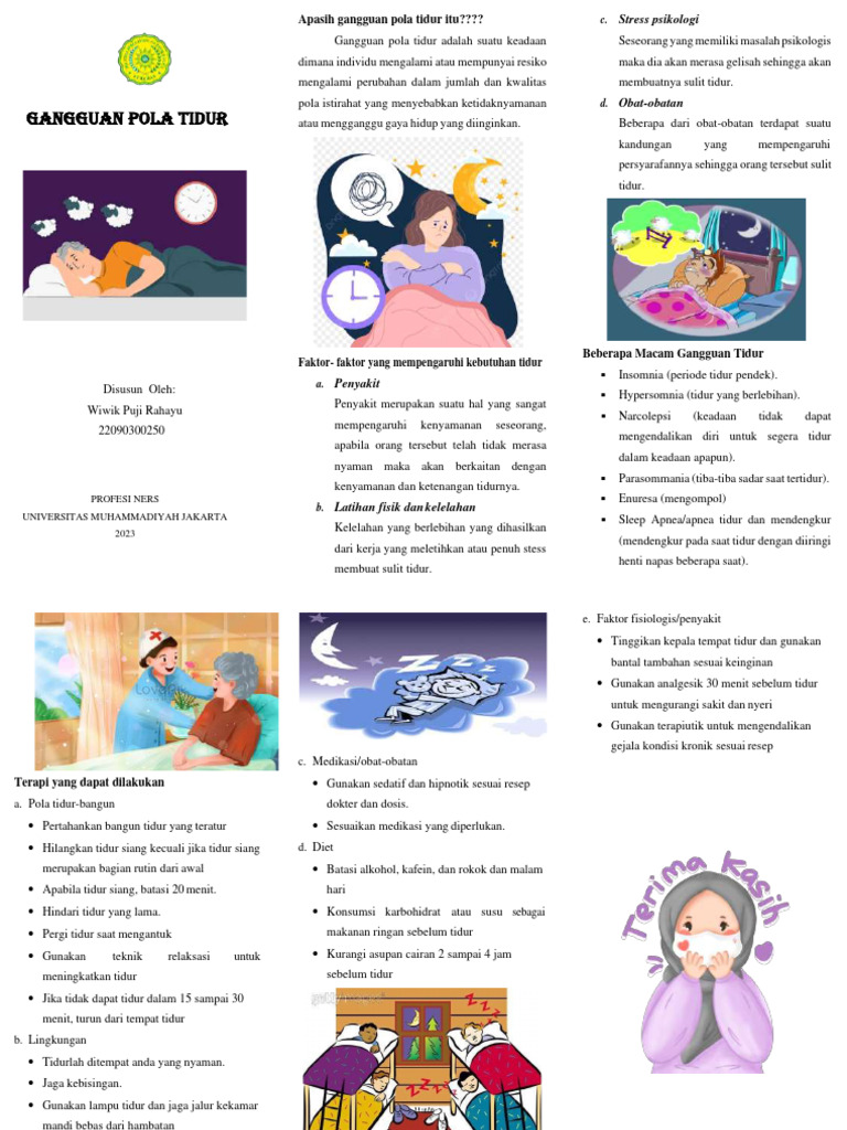 Leaflet GG Pola Tidur | PDF