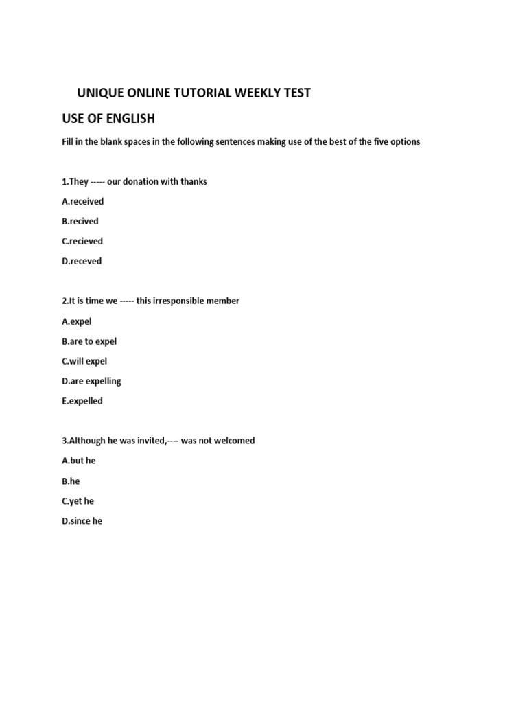 Uot Weekly Assessment Medic Test 1 | PDF | Chemical Bond | Cell (Biology)