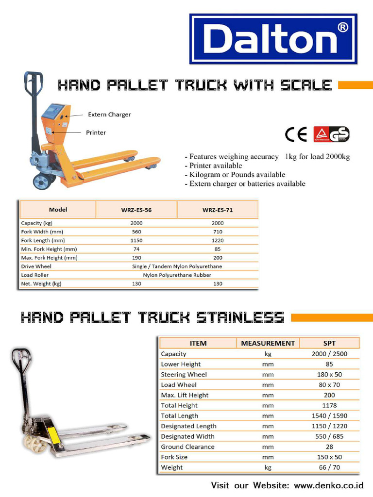 Dalton Hand Pallet | PDF
