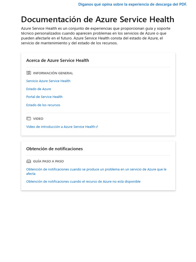 Azure Service Health | Descargar gratis PDF | Microsoft Azure ...
