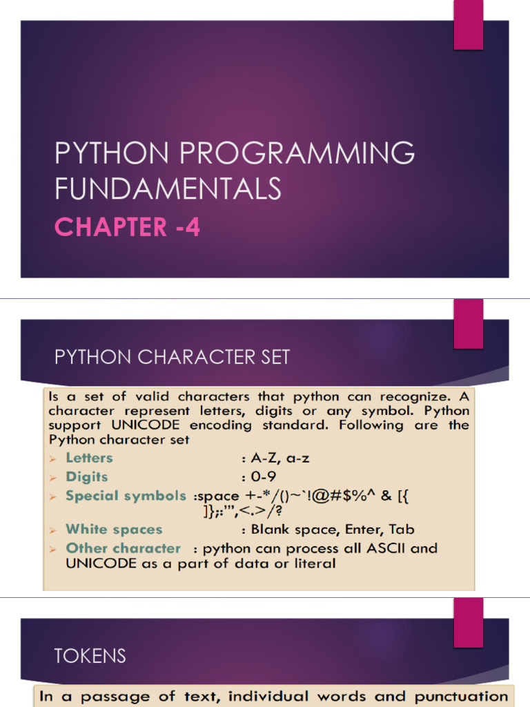 Python Programming Fundamentals | PDF | Variable (Computer Science) | Data Type