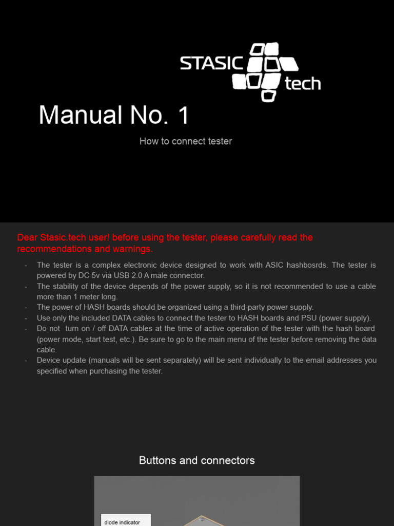 Instruction Stasic No1 | PDF