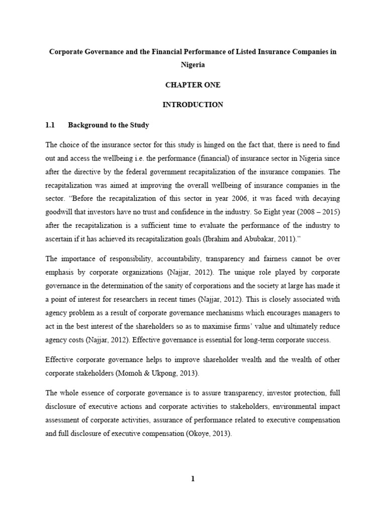 Busola Project Chapter One | PDF