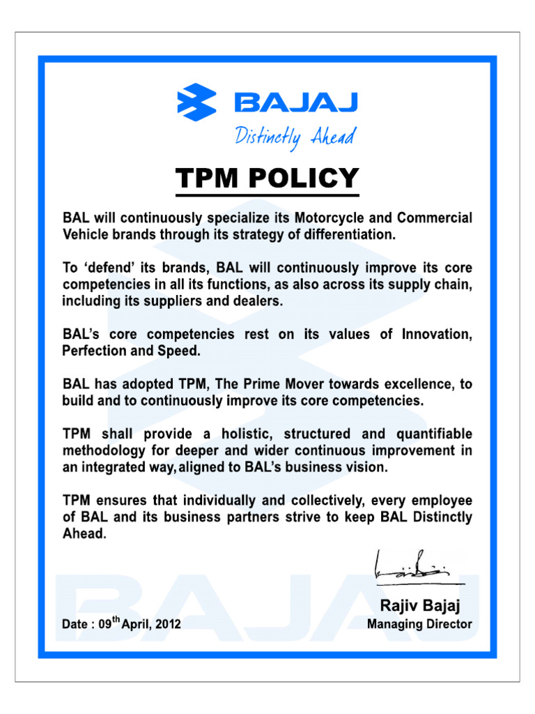 TPM Policy2012 | PDF