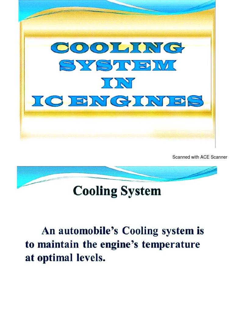 On Cooling System by Ramu | PDF