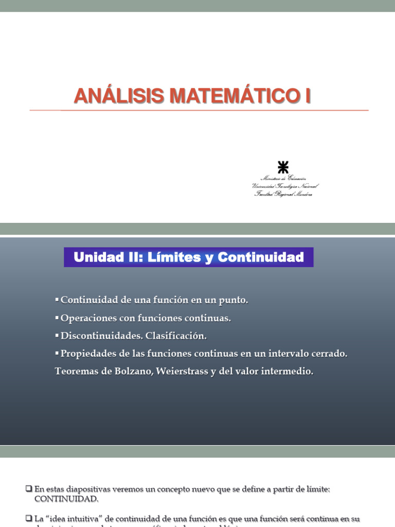 2_2 Unidad II Continuidad | PDF