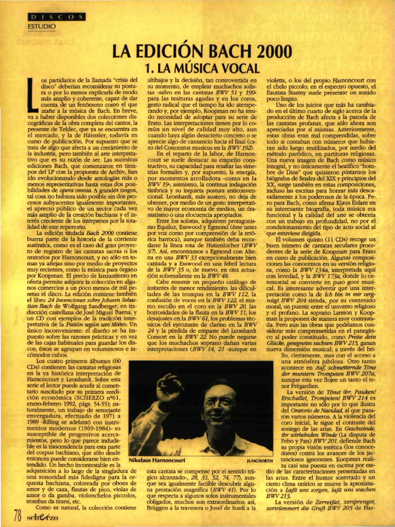 La_Edicion_Bach_2000 | PDF | Johann Sebastian Bach | Clave