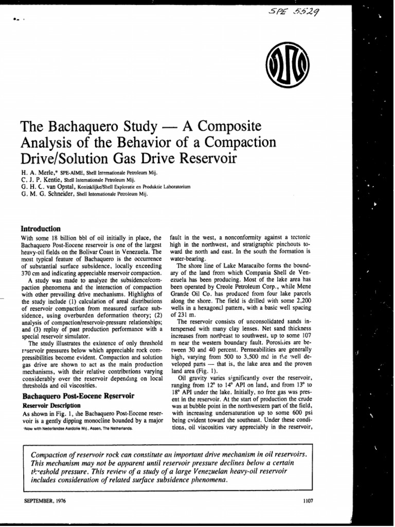 Merle H A 1976 The Bachaquero Study A Composite Analysis of The | PDF