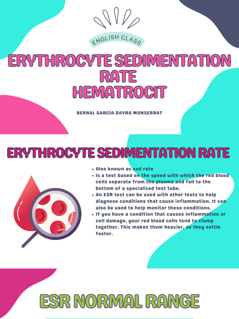 Esr and Hematocrit | PDF | Human Diseases And Disorders | Epidemiology