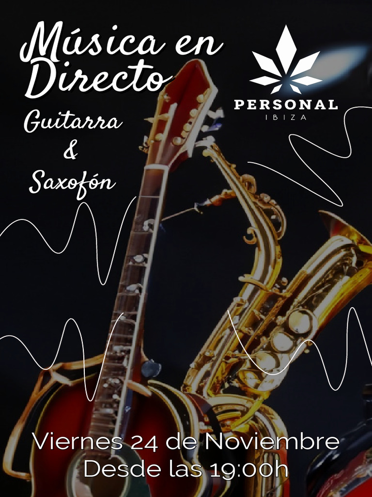 Un Poster para Un Concierto de Guitarra y Saxofón | PDF