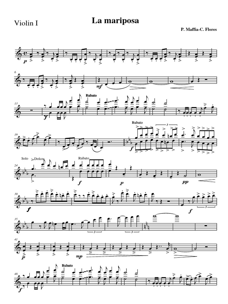 La Mariposa Violin I Pdf