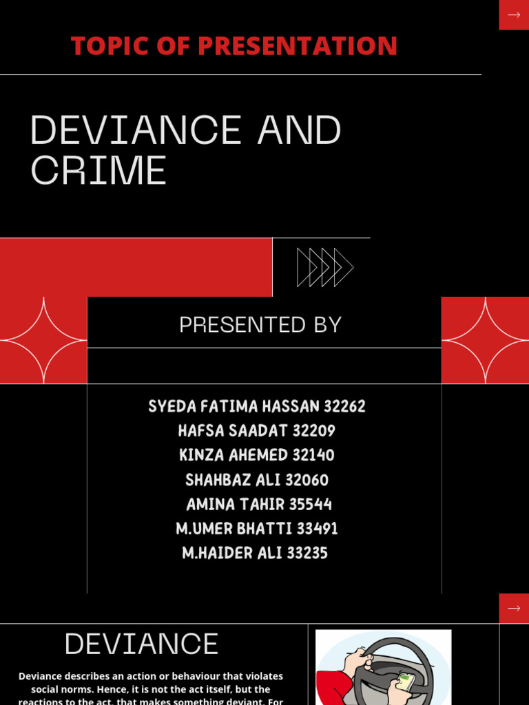 Deviance and Crime | PDF | Deviance (Sociology) | Crimes