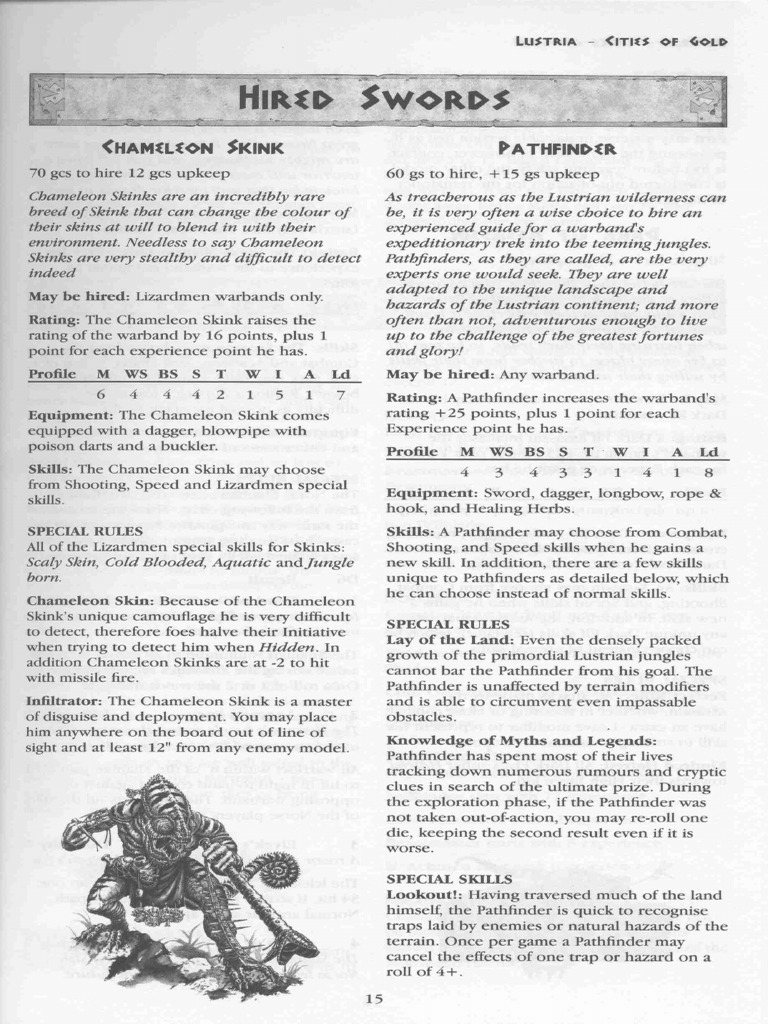 (TC12) Chameleon Skink, Dark Elf Assassin, Norse Shaman, Pathfinder | PDF