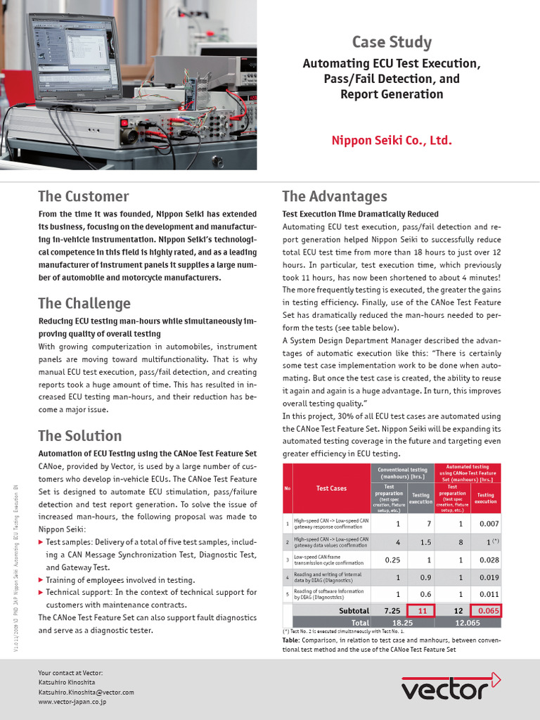 Automated ECU Testing Execution CaseStudy en | PDF | Automation ...