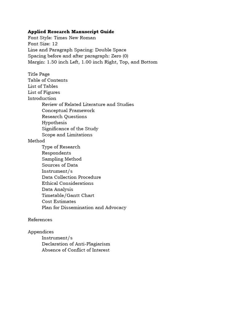 Manuscript Guide 2024 | PDF | Hypothesis | Data Analysis