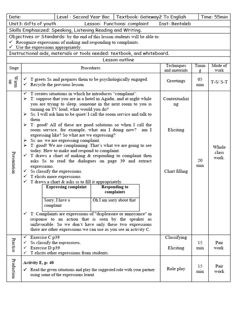 Unit 3 Functions Complain | PDF