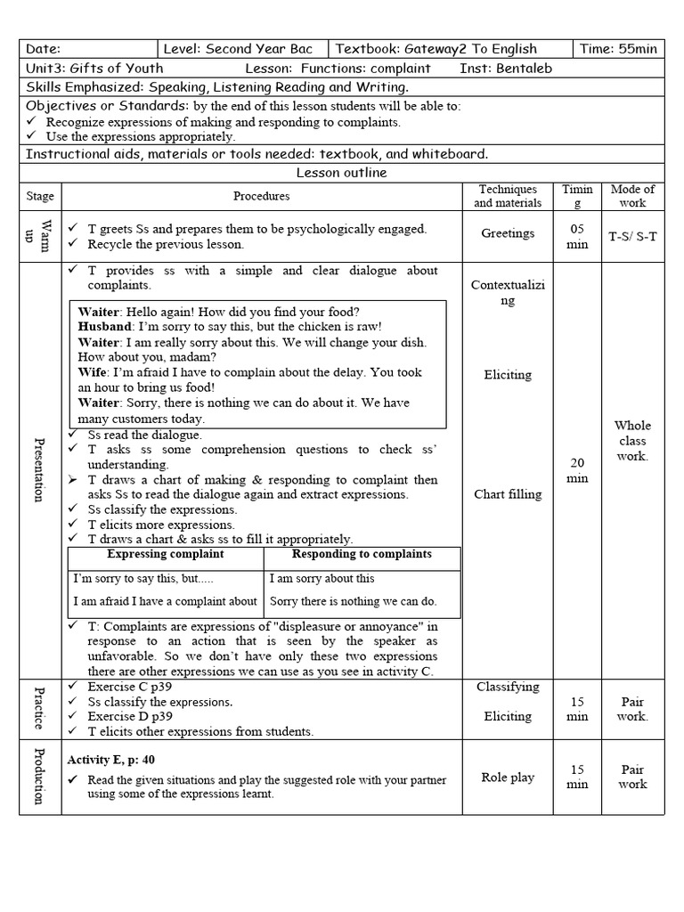 Unit 3 Functions Complain 2 | PDF | Behavior Modification | Learning
