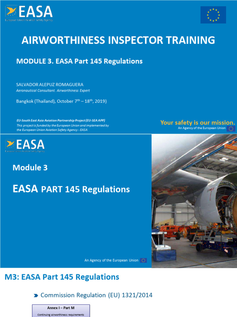 M03 - EASA - Part145 - Regulations - Compressed | PDF | Aircraft ...