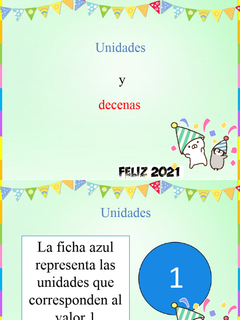 Unidades y Decenas para Primer Grado | PDF