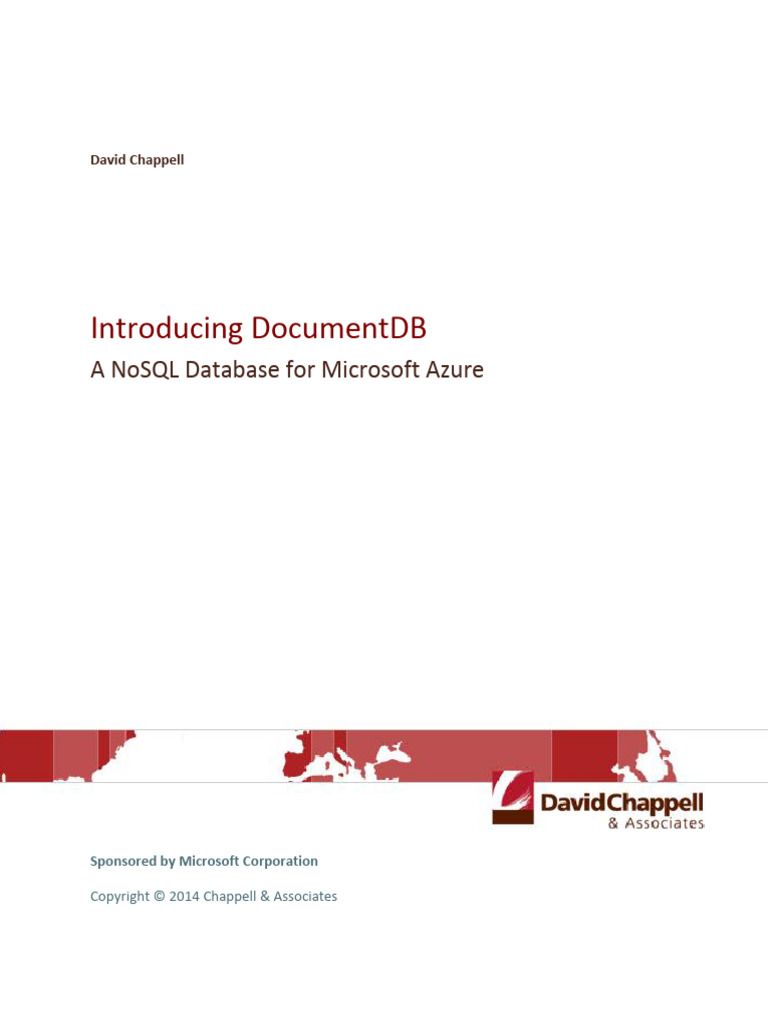 Introducing DocumentDB Chappell v1.1 | PDF | Databases | No Sql Introducing DocumentDB Chappell v1.1 | PDF | Databases | No Sql