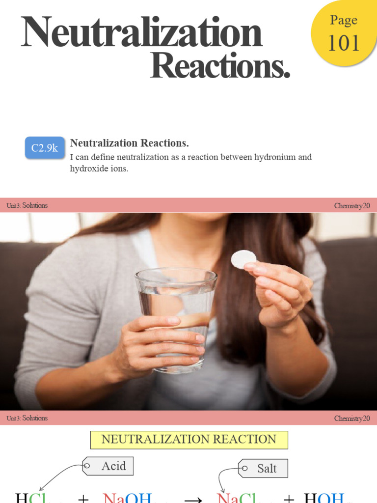 Solutions 4d - Neutralisation Reactions | PDF | Science & Mathematics
