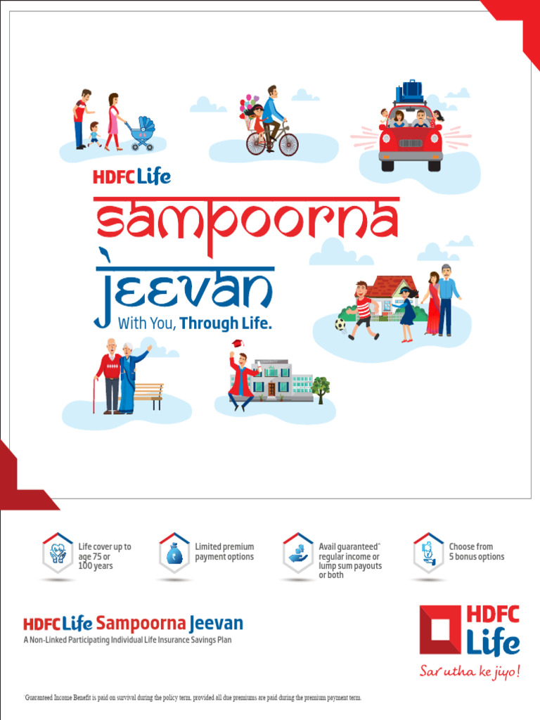 HDFC Sampoorna Jeevan Brochure | Download Free PDF | Life Insurance ...