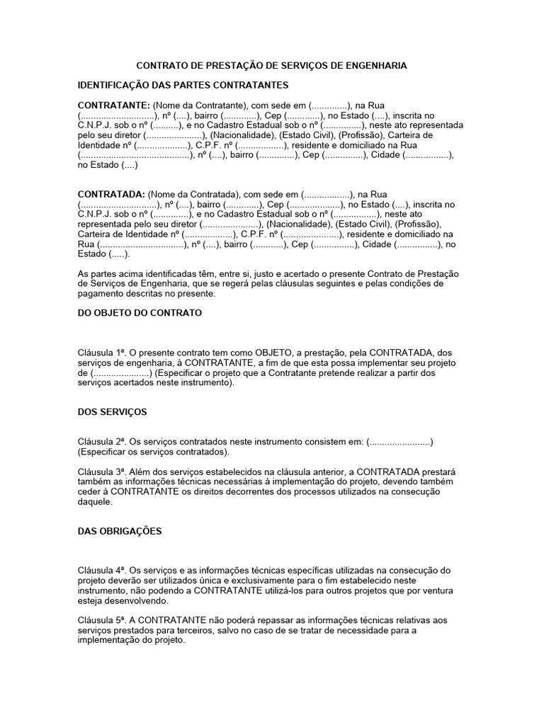 Modelo de Contrato | PDF