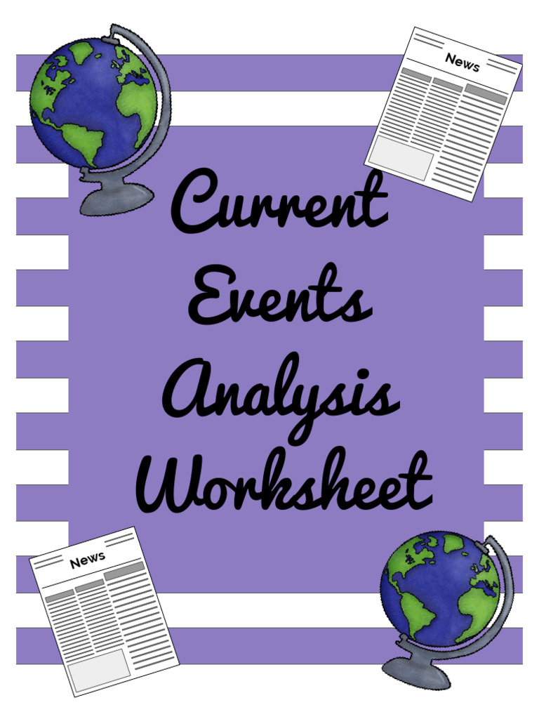 Current Events Analysis Worksheet | PDF | News | Mass Media