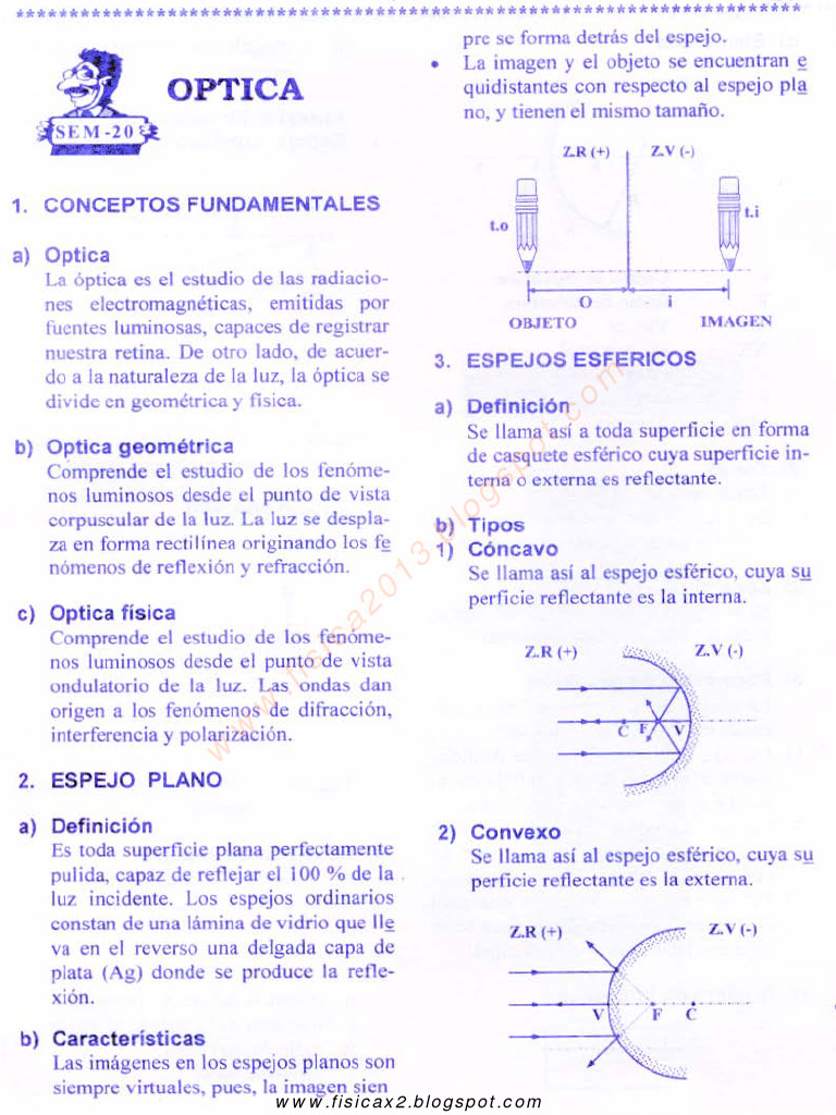 Cap - 20 - Optica Facilizimooooooooooo La Mejor | PDF | Materiales ópticos | Ciencias fisicas