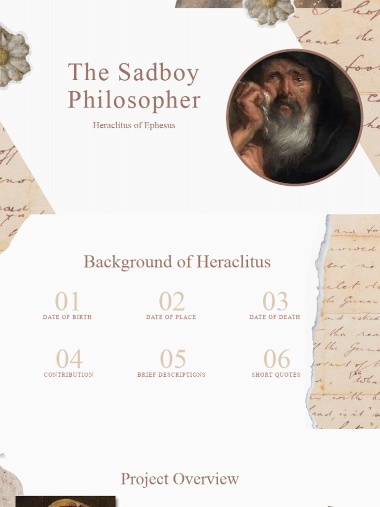 Heraclitus: Philosophy of Change | PDF | Metaphysics | Ancient Greek ...