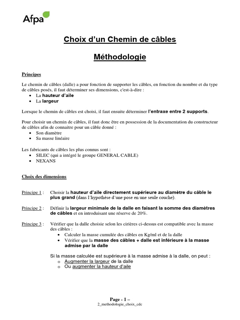 2 Methodologie Choix CDC | PDF