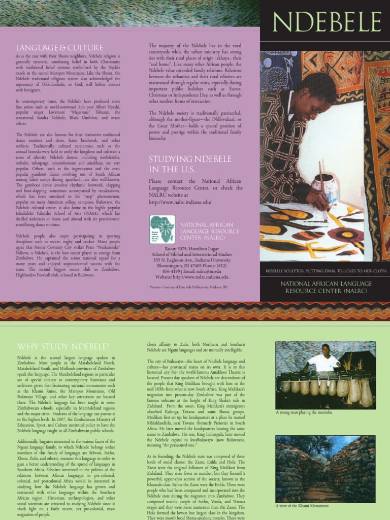 Ndebele | PDF | Zimbabwe | Africa