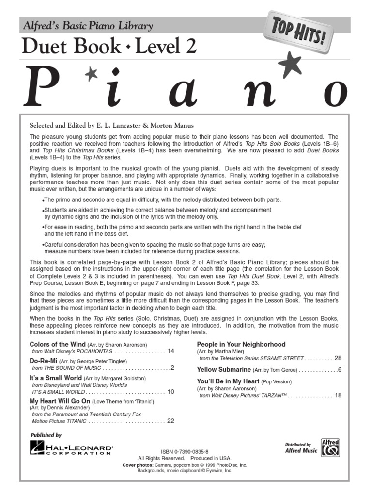 Alfred's Basic Piano Library | PDF