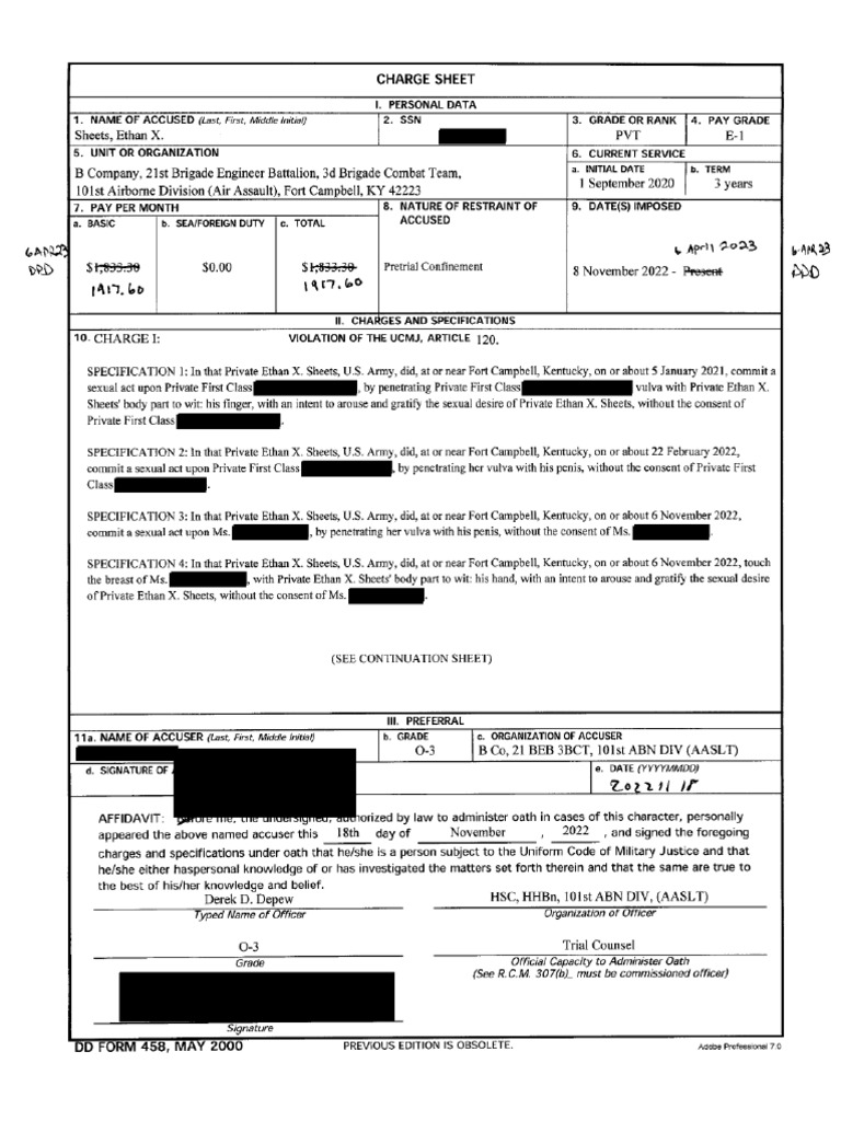 Charge Sheet_Redacted 2 | PDF