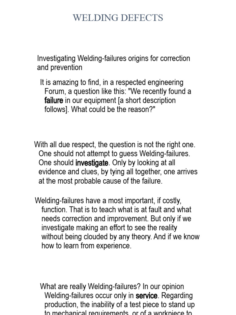 11. Welding Defects | PDF | Construction | Welding