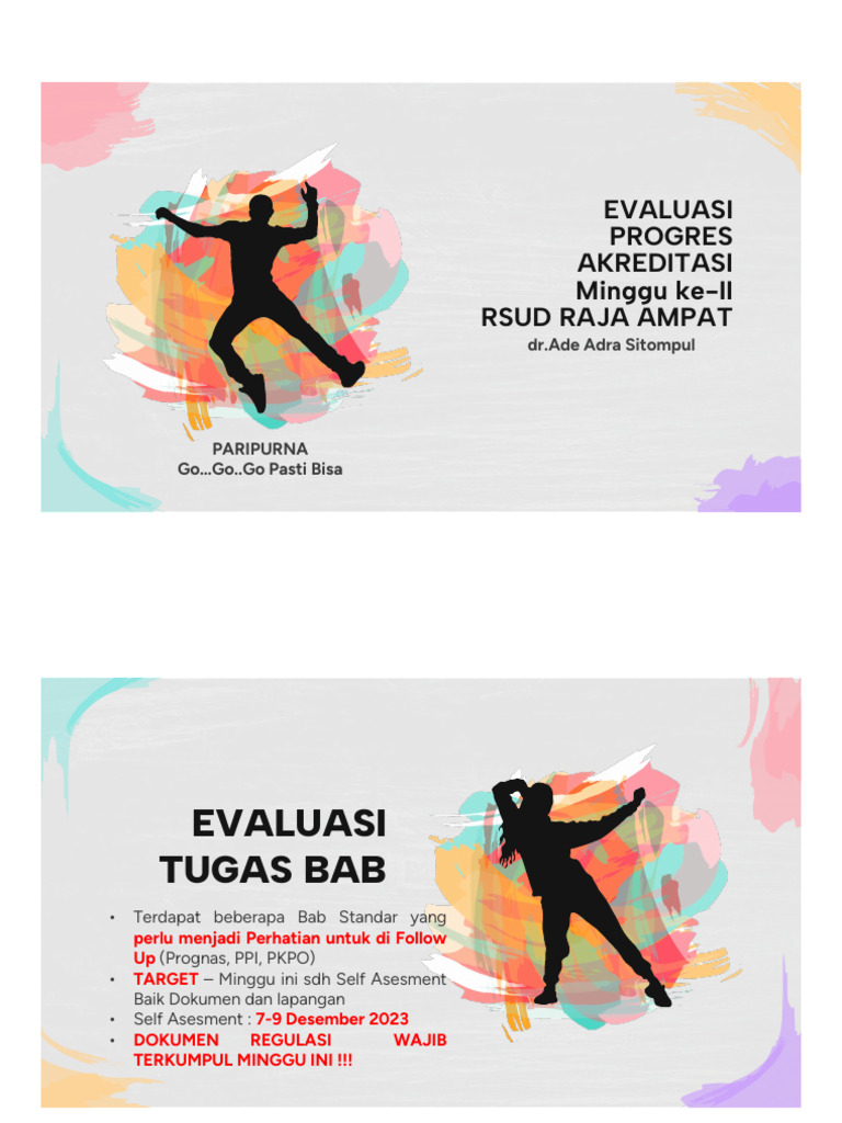 Evaluasi Minggu II - Akreditasi RS R4 - 2023 | PDF