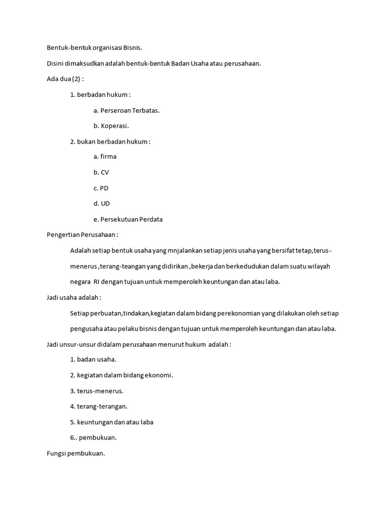 Aspek Hukum Dalam Bisnis (Pertemuan Vii) | PDF