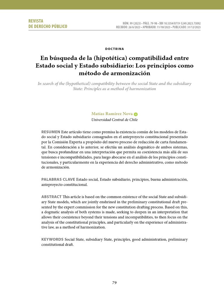 En Búsqueda de La (Hipoteca) Compatibilidad Entre Estado Social y ...