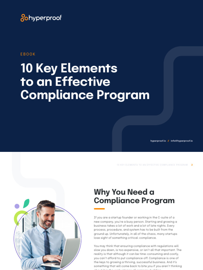 10 Key Elements To An Effective Compliance Program | PDF | Regulatory Compliance | Risk