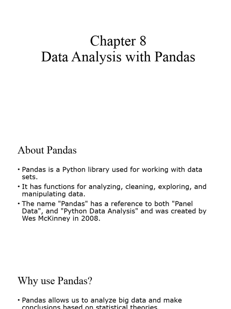 CHP 8 Pandas | PDF | Comma Separated Values | Scatter Plot