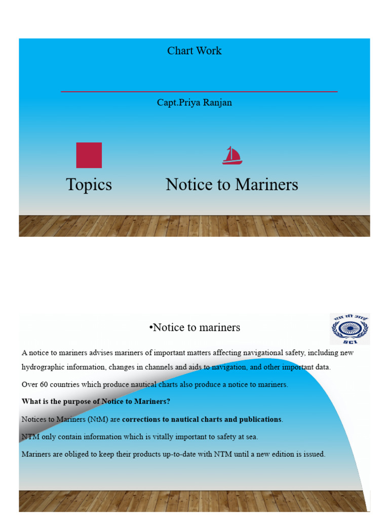 3.0 Notice To Mariners | PDF