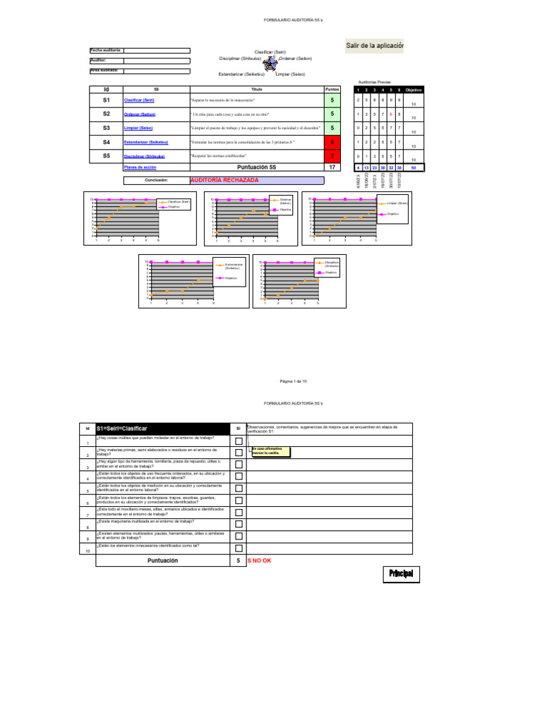 Formulari - Auditoria en 5s | PDF